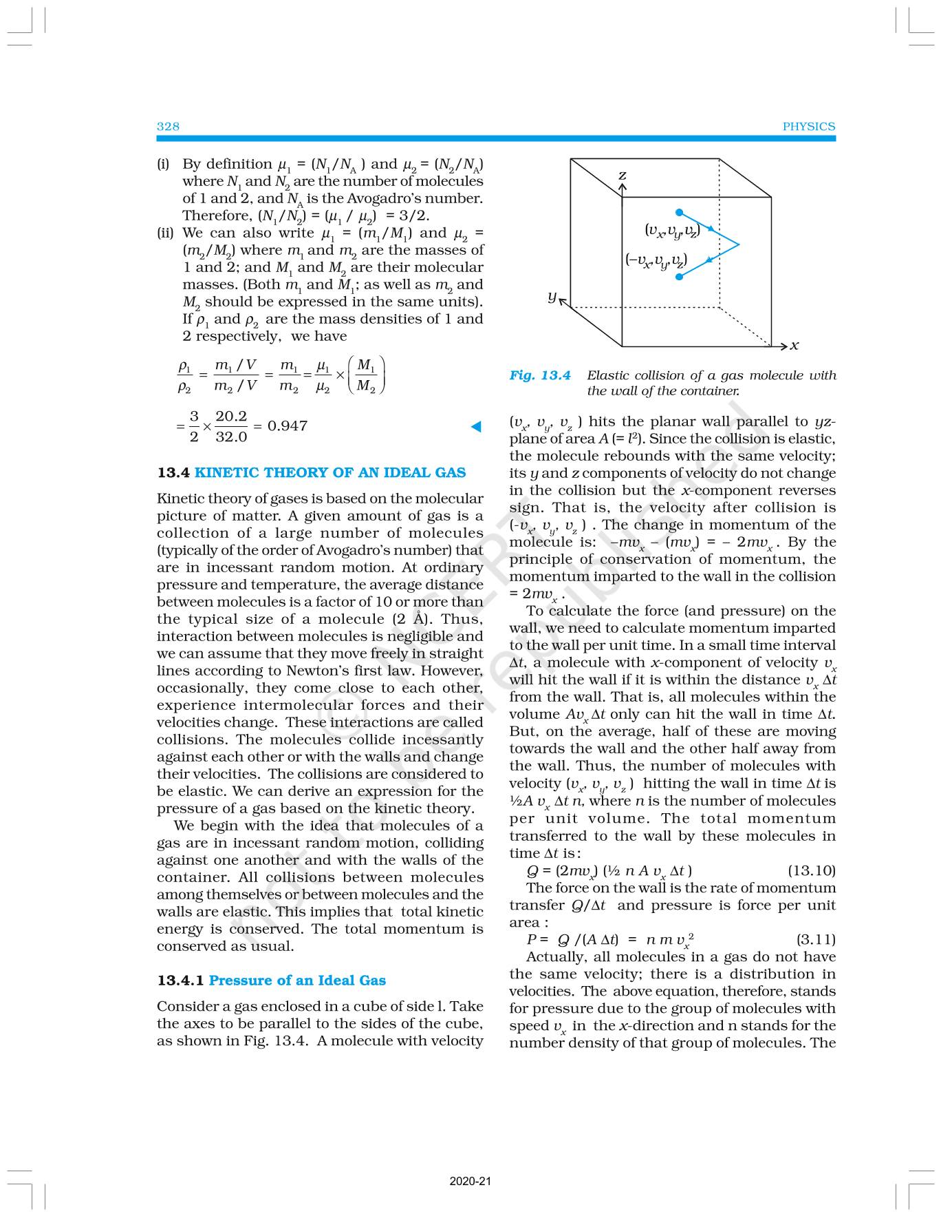 Kinetic Theory - NCERT Book of Class 11 Physics Part II